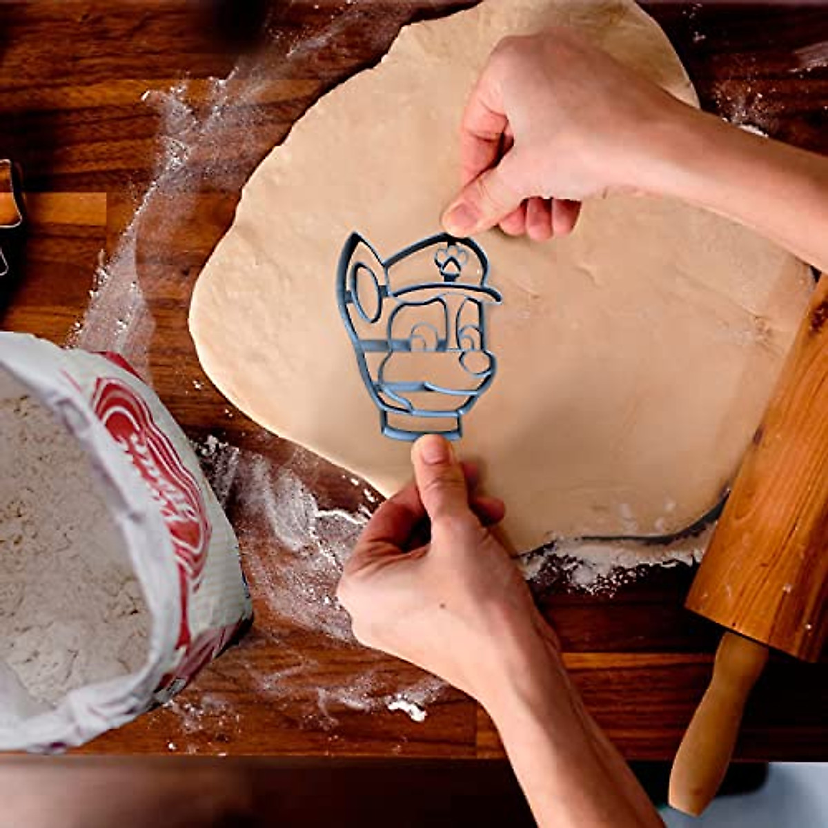 Paw Cookie Cutter, Cookies and Fondant Cutter Inspired by Patrol, Set of 3 Cookie Cutters, Chase, Ryder, Badge