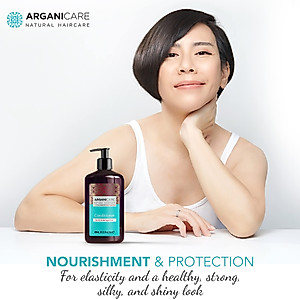 Arganicare Argan Oil Shampoo and Conditioner Set for Dry and Damaged Hair - Moisturizing Deep Conditioning Treatment Enriched with Organic Argan Oil & Shea Moisture for Men, Women and Kids | 27 Fl Oz