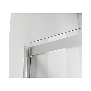 Elegant Kitchen and Bath SD202-4876BNK Frameless Shower Door 48 x 76 Brushed Nickel