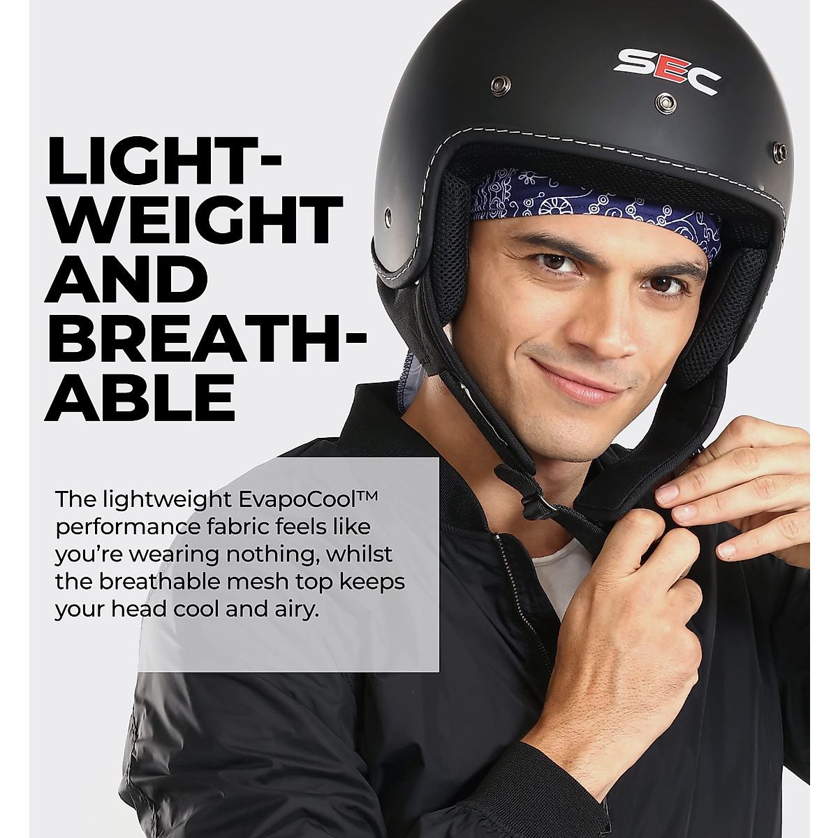 Cooling Helmet Liners - Do Rag Skull Caps for Men - Cooling Head Wraps, Hard Hat Liner - Motorcycle Pirate Bandana