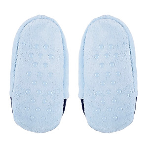 Bluey Girl's 1-Pack Snuggle Toe Plush Footlet Socks Slippers, Blue, Small/Medium