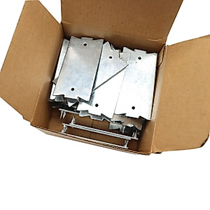 Qlvily 50PCS Nail Plates for Wood Studs, 1.5 x 2 Inch Nail Plate, Sharp Pointed Prongs, Anti-Nail Protection Plate Shield