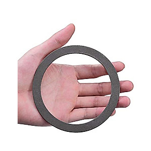 KONE Strainer Gasket Seal Ring, 2 Pack Rubber Gray Washer Fits for 3-1/2 Inch Kitchen Sink Drain No Need Plumber Putty…