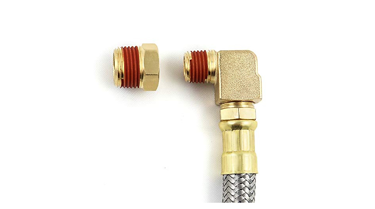 QWORK Extended Air Compressor Drain Kit | Hose & Adapter