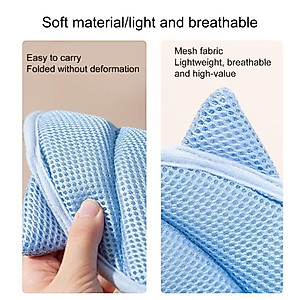 Cat Cone Collar, Cute Comfortable Cat Recovery Collar for Post-Surgery Wound Healing, Adjustable Pet Cone E-Collar Protective Collar for Cat Kitten Prevent from Licking Wounds Blue L