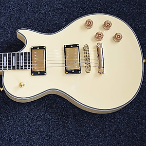 Metallor Humbucker Double Coil Pickups Neck and Bridge Pickup Compatible with LP Style Electric Guitar Parts Replacement Gold.