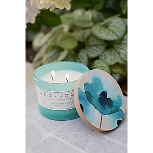 Sand + Fog Scented Candle - Ocean Mist – Additional Scents and Sizes – 100% Cotton Lead-Free Wick - Luxury Air Freshening Jar Candles - Perfect Home Decor – 12oz