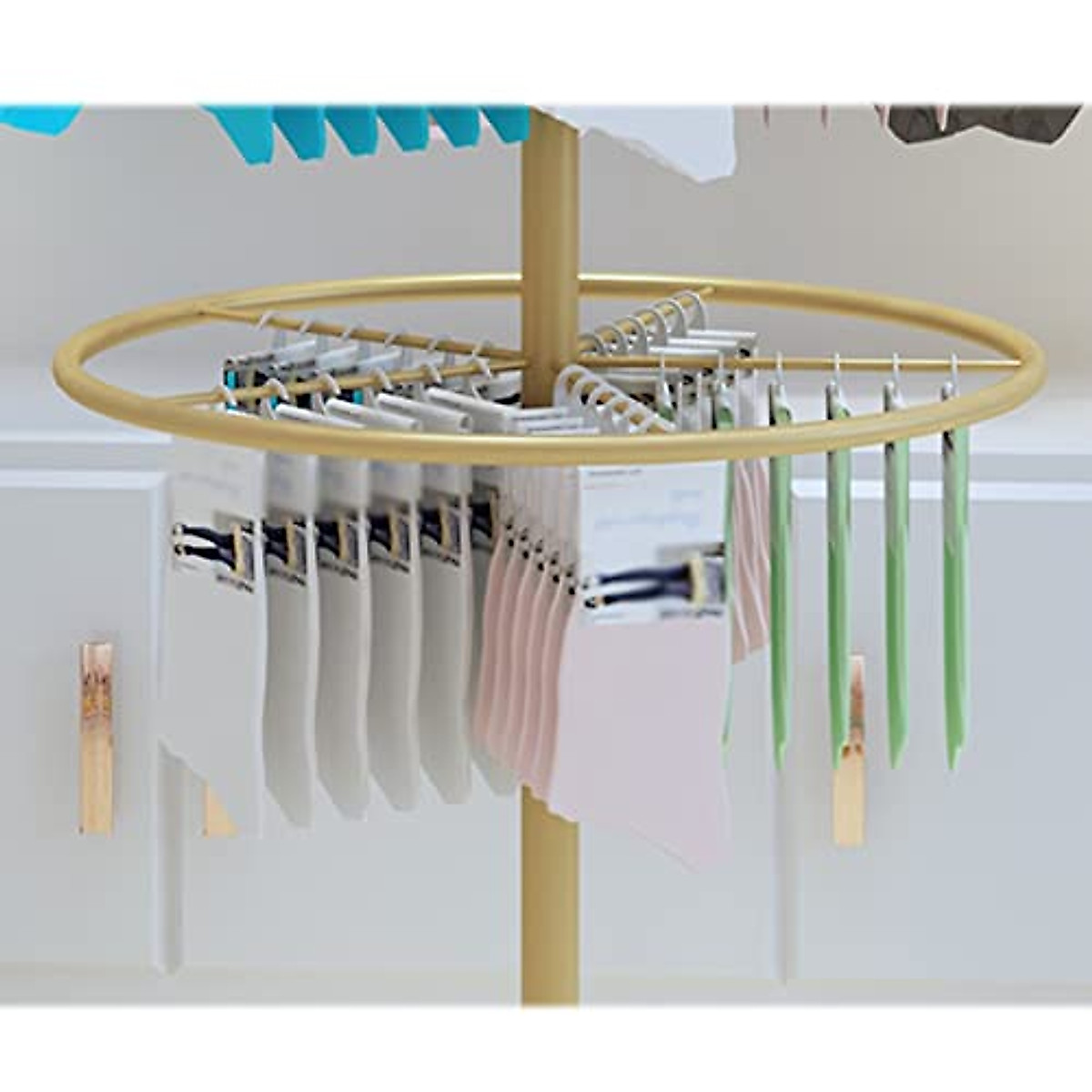 LXHONG 3-Tier Lingerie Display Stand - Stylish Rotating Rack for Retail ...