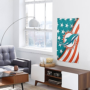 FOCO Miami Dolphins NFL Americana Vertical Flag