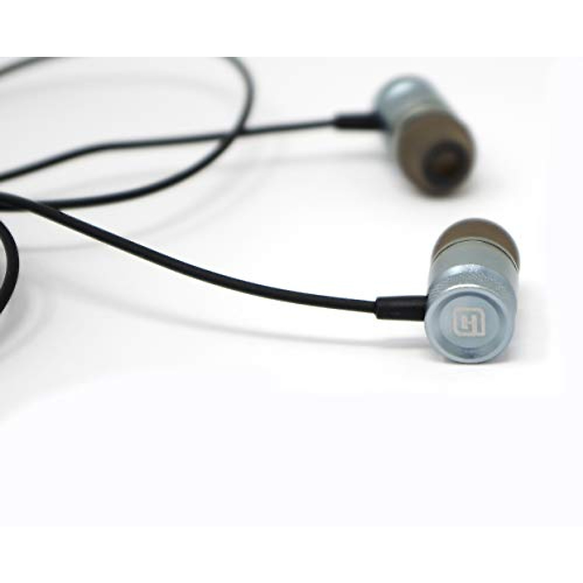 ElloGear EG11BS Stereo Earbuds 3.5mm with Noise Isolating Technology, Microphone and Volume Control - Clarity and Bass Performance – (Blue/Black)