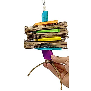 Bonka Bird Toys 1057 Paper Squash Shredding Foraging Natural Parrot Quaker Parrotlet Budgie Macaw