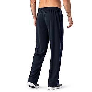 MAGNIVIT Men's Gym Pants Loose Fit Fitness Workout Sweatpants with Zipper Pockets Blue