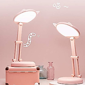 no-logo WAJklj Modern Minimalist LED Night Light Rechargeable Eye Protection Student Learning Dimming Table Lamp Creative Cartoon Reading Lamp