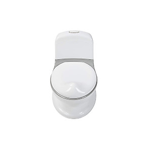 BabyDan Children Training Potty with Flushing Sound. 100% PVC Free. White/Grey