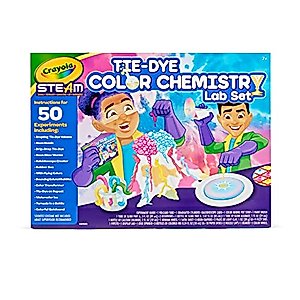 Crayola Tie Dye Color Chemistry Set for Kids, STEAM/STEM Activities, Educational Toy, Ages 7, 8, 9, 10