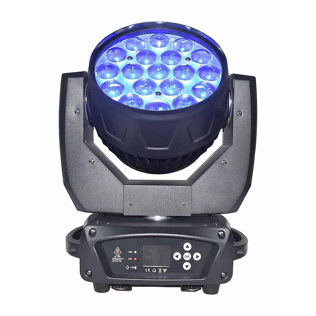 Boulder 19x15W Zoom Beam Wash Moving Head Light for Stage Lighting Effect with RGBW 4in1 LED and DMX Control Dj Disco and Nightclub