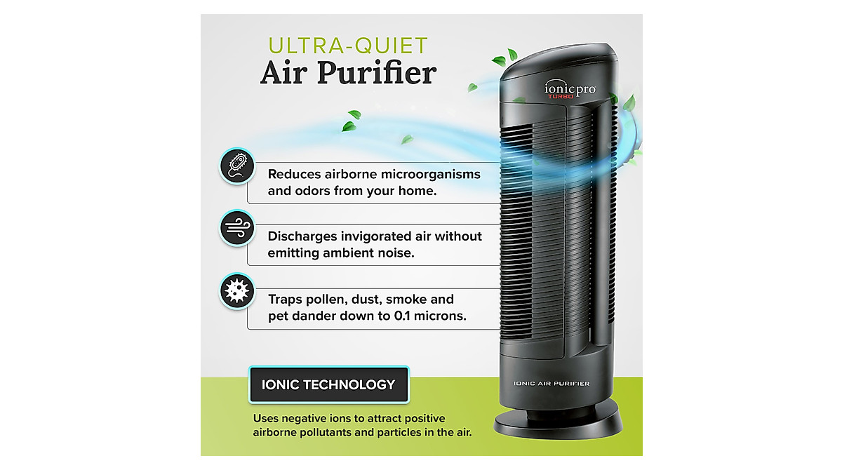 Envion Ionic Pro Turbo Air Purifier - Cleaner Air for 500 sq ft