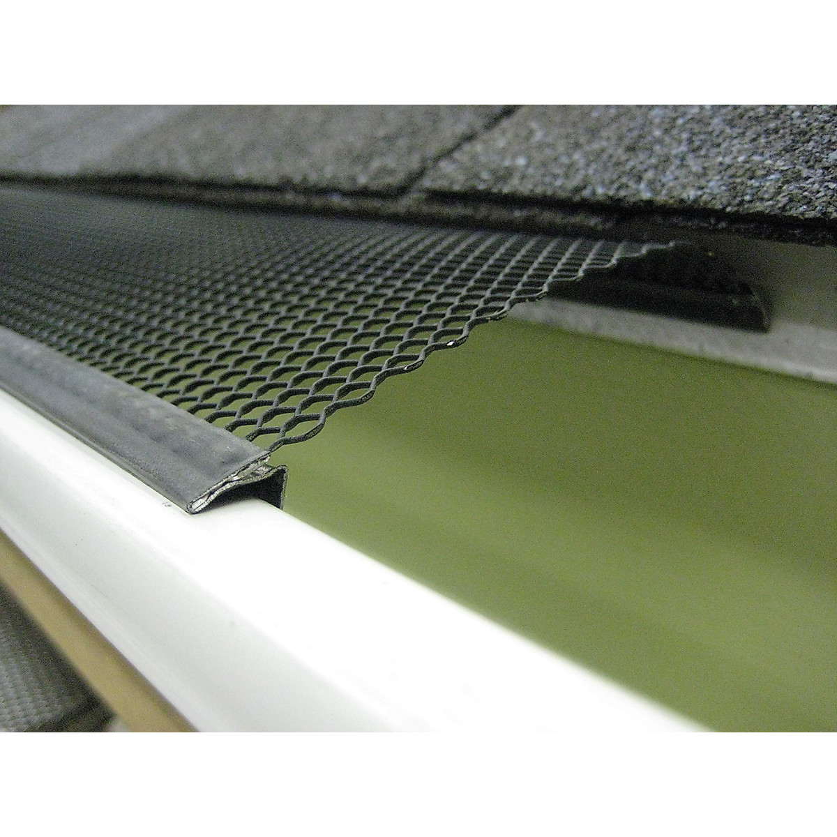 6" Small Hole Speed Screen / 6" Gutter Guard / 6" Gutter Protection Powder-coated Black (100ft/box)