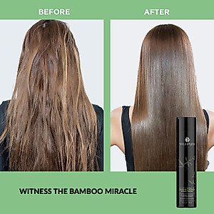 Trueplex KERATHERAPY Bamboo Miracle Smooth & Repair Conditioner, 10.1 oz., 300 ml - Vegan Formula Damaged, Frizzy, & Dry Hair - Hydrating & Smoothing with Grape Seed, Baobab, & Bamboo Extract
