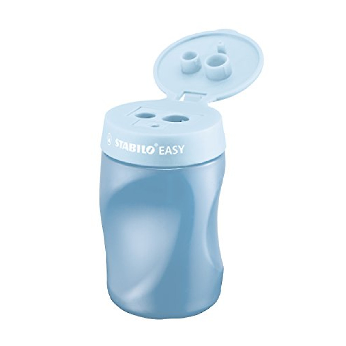 Ergonomic Container Sharpener - STABILO EASYsharpener - 3 in 1 - Right-Handed - Blue