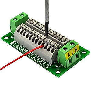 16Amp AC/DC 2x12 Position Terminal Block Distribution Module