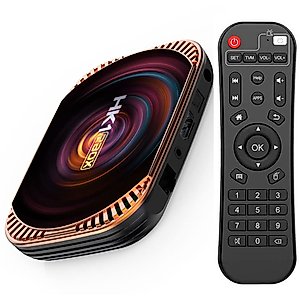 Amlogic S905X4 TV Box Android 11.0 TV Box HK1 Box 4GB RAM 64GB ROM Dual-WiFi 2.4GHz/5GHz BT Quad Core 64 Bits 3D/8K 1000M Smart TV Box