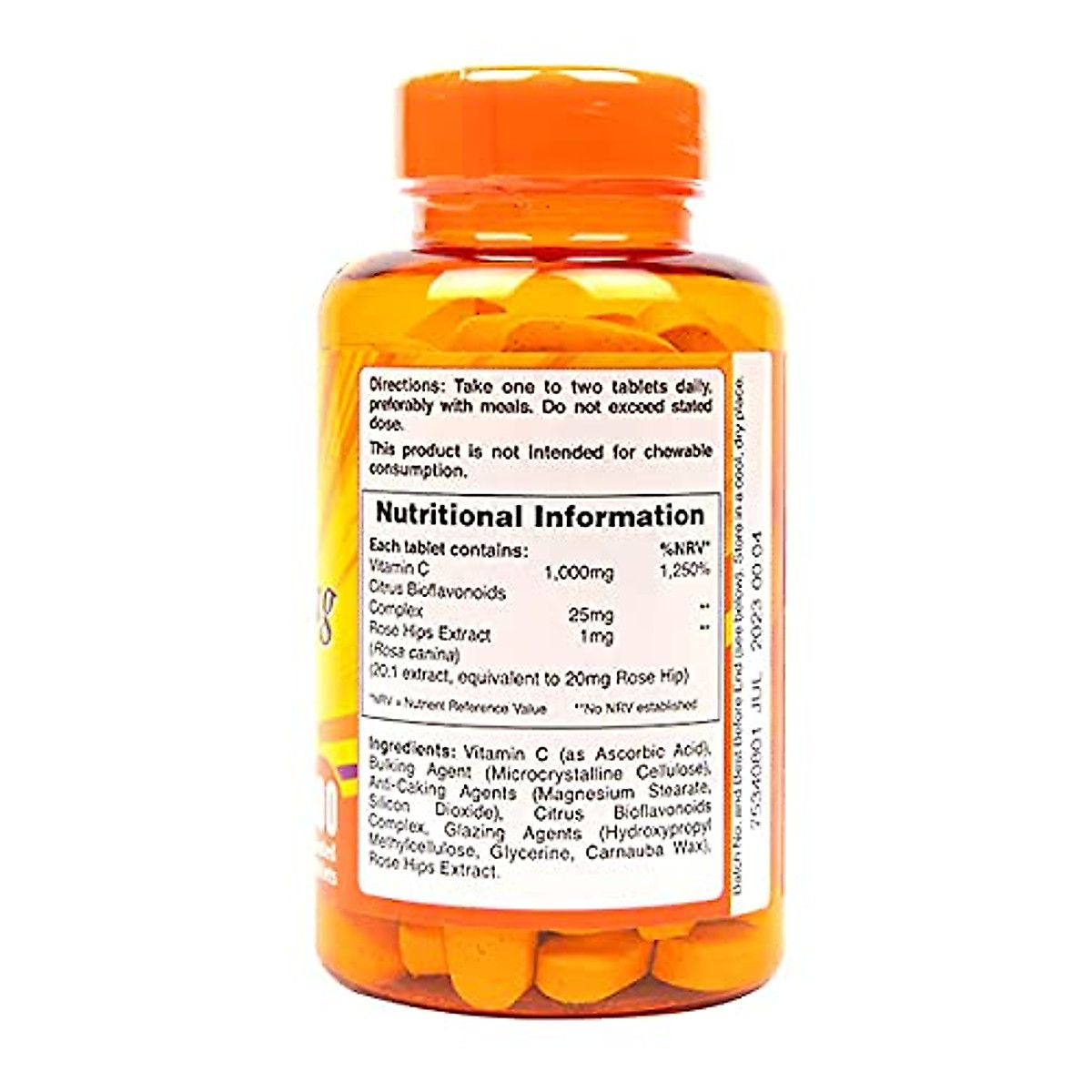 Holland and Barrett Vitamin C with Rose Hip