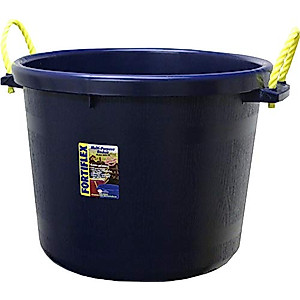Fortiflex Multi-Purpose Storage Bucket for Dogs/Cats and Horses, 70-Quart, Blue