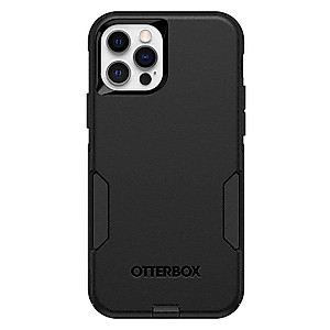 OtterBox Commuter Series Case for iPhone 12 & iPhone 12 PRO (ONLY) Non-Retail Packaging - (Black)