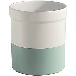 Large Ceramic Utensil Holder For Kitchen Counter - Utensil Crock - Dishwasher Safe Kitchen Utensil Holder For Kitchen Counter: Cooking tensil Caddy For Countertop - Hold More Utensils