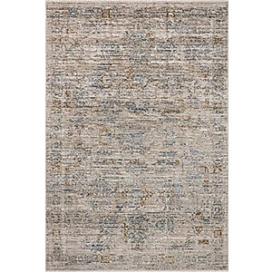 LOLOI Jean Stoffer Katherine Collection KES-04 Pebble/Ocean 7'-10'' x 10' Area Rug