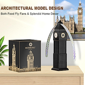 Fly Fans for Tables 4 Packs Fly Fans for Outdoor Tables Bug Fans Keep Flies Away Height-Adjustable Table Top Fly Fans Fly Spinner with Holographic Blades for Picnic, Restaurant, Party, BBQ, Home