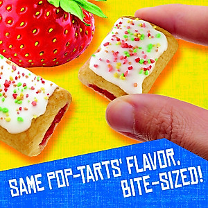 Pop-Tarts Baked Pastry Bites, Kids Snacks, School Lunch, Frosted Strawberry (5 Boxes, 25 Pouches)