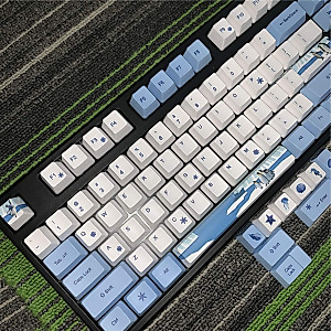 104 Keys Penguin OEM Profile PBT Keycaps Top Printed Dye Sublimation Switch for Cherry RGB MX Mechanical Keyboard Gaming Replace
