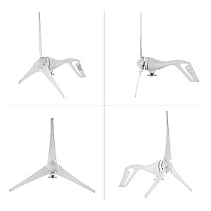 SmarketBuy Wind Turbine 400W Hybrid DC 24V Wind Turbine Generator 800R/min Hybrid Controller Wind Turbine Kit with Hybrid Charge Controller Home Power