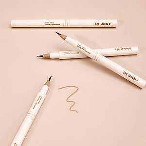 IM UNNY Fake Trick Double Eyelidner 01 Pale Brown | Korean Eye Bag Makeup, Aegyo Sal Liquid Liner for Cute, Youthful Eyes, Long Lasting Waterproof Hypoallergenic Formula | Korean Makeup