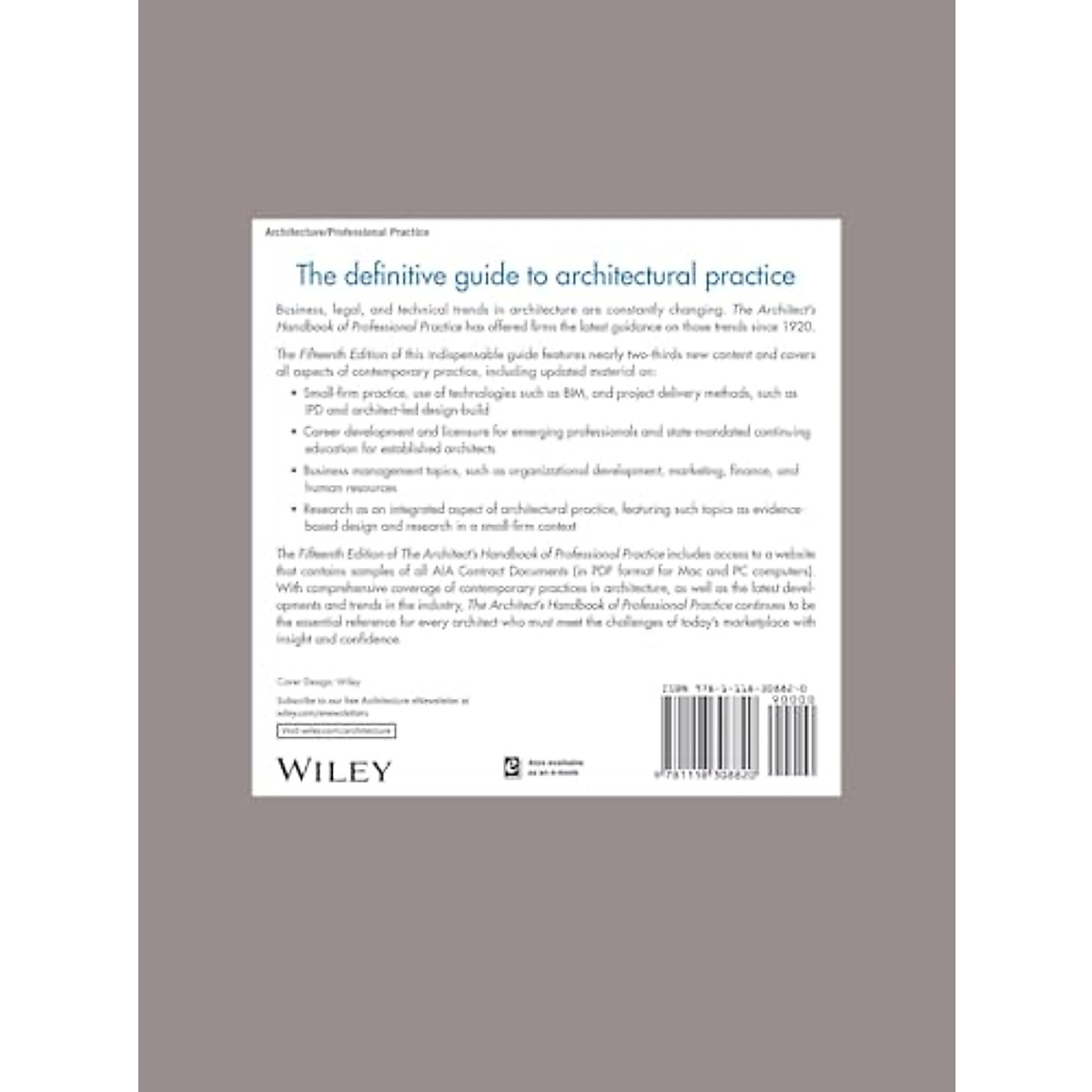 The Architect's Handbook of Professional Practice