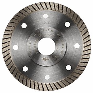 BOSCH DB4566P 4-1/2 In. Specialized Turbo Rim Diamond Blade with 5/8 In., 7/8 In. Arbor for Fast Cut Wet/Dry Cutting Applications in Ceramic, Porcelain, Granite