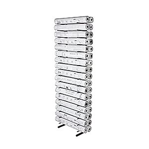 FixtureDisplays® Black Metal Blueprint Display 21X10X84" 16 Level Design Scroll Storage organizatoin Vertical 10055-NF