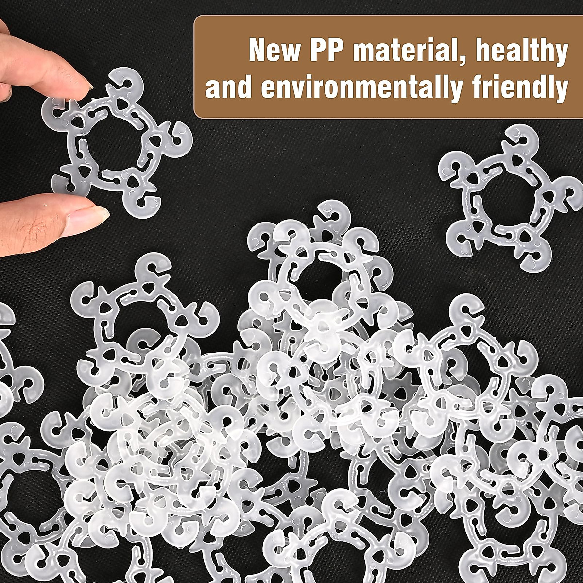 Eduftis 30Pcs Balloon Clips for Balloon Arch, White Balloon Connectors Clip Holders, Balloon Arch Column Stand for Birthday Wedding Baby Shower Party Decorations