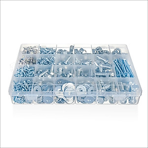 Rumhut 2 Pack Plastic Diamond Painting Storage 24 Grids Adjustable Compartment Small Storage Boxes with 4 PCS Color Chip