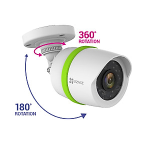 EZVIZ 1080p Single Bullet Camera for Home Security System with 60ft Network Cable