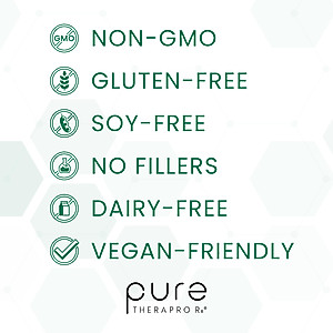 Pure TheraPro Rx Optimum Magnesium Lysinate Glycinate & Di-Magnesium Malate, Made in USA | 2 Month Supply | Chelated Magnesium for Maximum Absorption, Supports Bone Health & Energy, Non-GMO