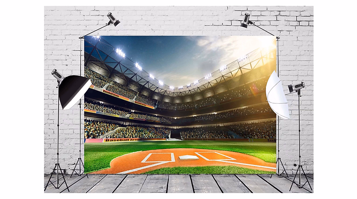 BELECO 7x5ft Baseball Backdrop for Events & Parties