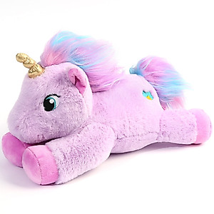 BenBen Unicorn Stuffed Animal 7", Small Purple Unicorn Plush, Soft Cute Unicorn Toy Gifts for Baby Girls Kids