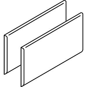 HON 38000 Series Hutch Flipper Doors For 60"w Open Shelf, 30w x 15h, Charcoal