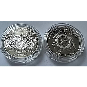 2018 P WWI World War One Centennial (Coast Guard) Medal Set Dollar US mint Proof