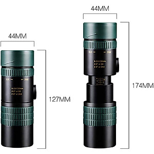 Digital Telescope Gift 8-24X30 High Powerful Telescope FMC Prism Lens Stretch Monocular Scope Handheld Waterproof HD Zoom for Telescope