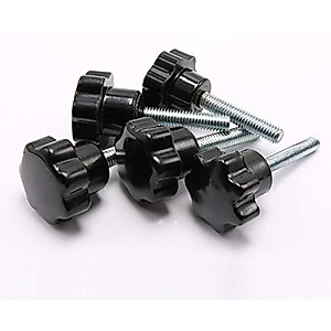 Thumb Screw 2PCS M50.8 M61 M81.25 M101.5 M121.75 Thread Length 16mm to 50mm Star Shaped Head Clamping Screws Knob Knurled Head Threaded (Color : M8x15mm Pitch 1.25)