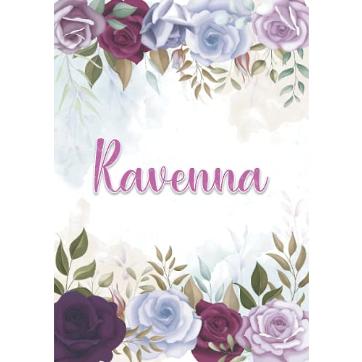 Ravenna: Taccuino A5 | Nome personalizzato Ravenna | Regalo di compleanno per moglie mamma sorella figlia ... | Design: decorazione floreale | 120 ... formato A5 (14.8 x 21 cm) (Italian Edition)